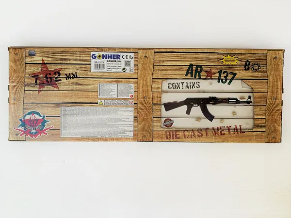 GONHER Toys AK-47 Style 8 Shot Cap Gun Assault Rifle – Black Finish ...