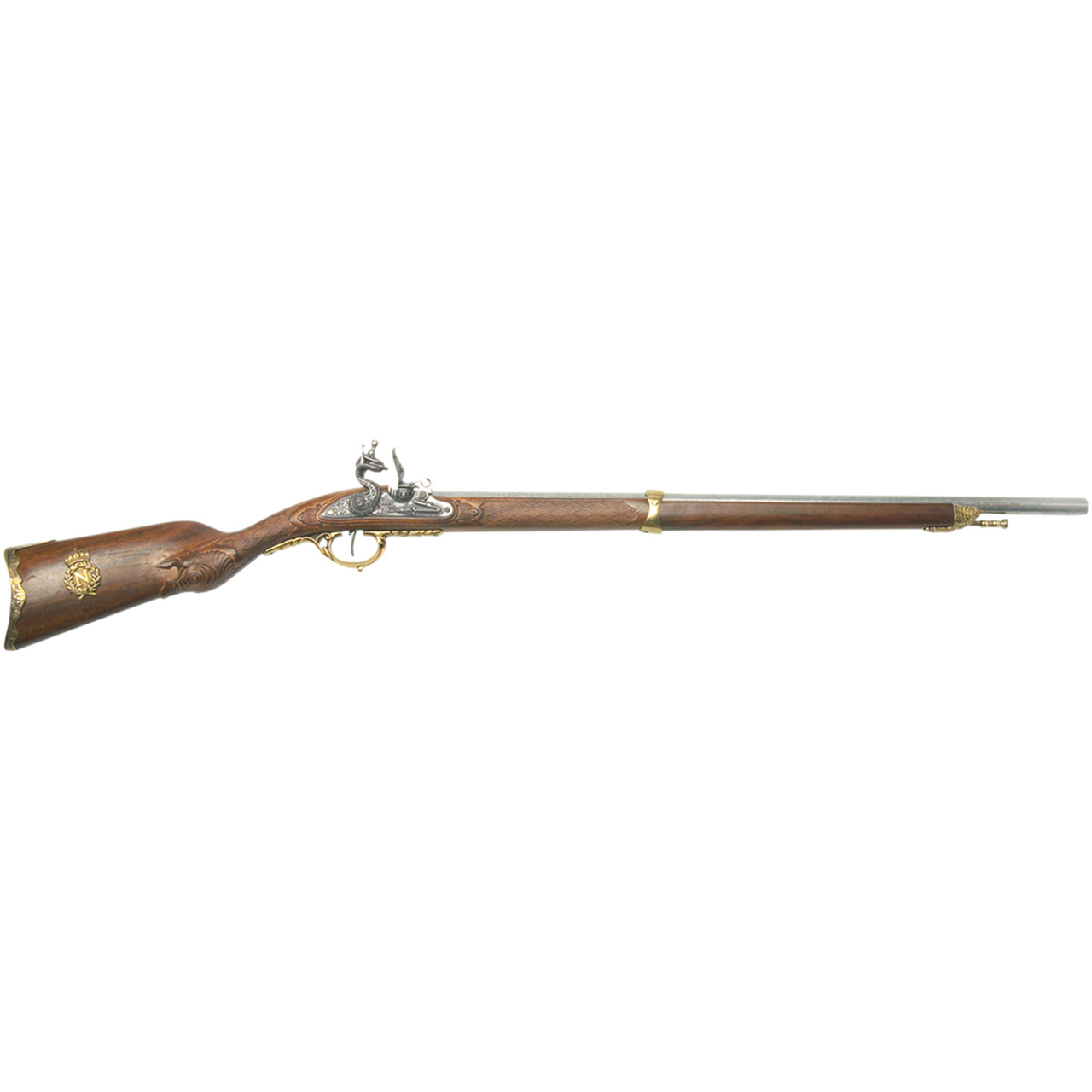 Colonial Replica 1807 Antique Brass Trim French Flintlock Rifle Non ...