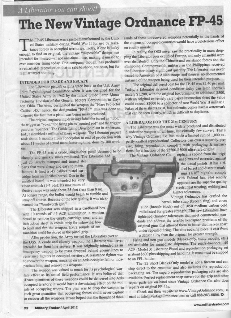 MEDIA FILE – Vintage Ordnance Company, LLC