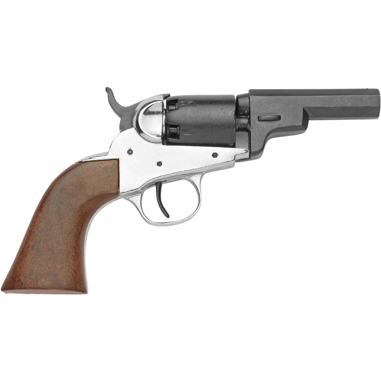 Old West Replica M1849 Nickel Finish Pocket Revolver – Vintage Ordnance ...