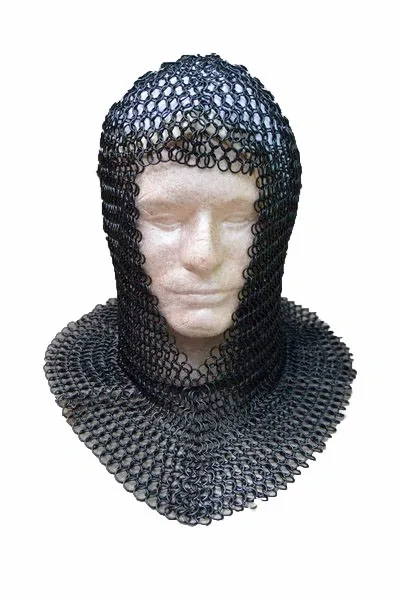 Medieval Knights Butted Steel Chain Mail Coif Head Armor – Vintage ...