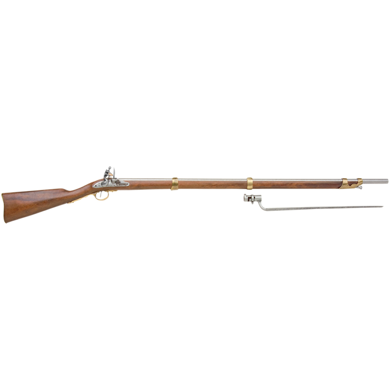 Colonial Replica Charleville Rifle With Bayonet Non-Firing Gun ...