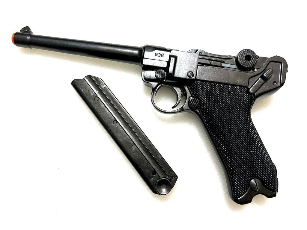 German Luger Naval P-08, Blued with Composite Grips, Denix Non-Firing ...