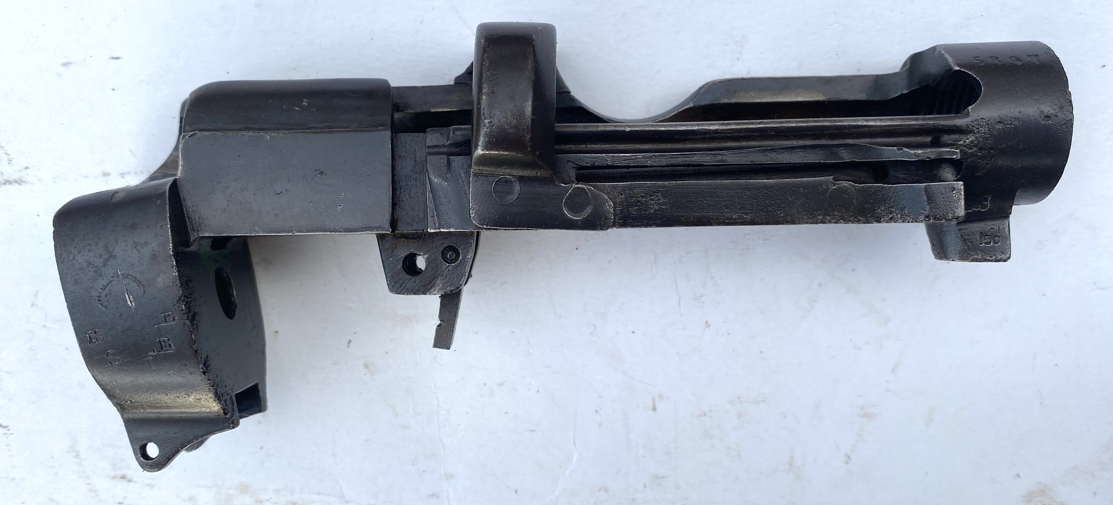 Pre-WWII No1 MkIII Enfield SMLE Receiver ISHAPORE w/ magazine cut-off ...